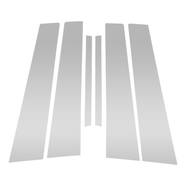 商品名: VekAuto 6個 フロントリア左右カードアピラーウィンドウトリム レクサス用 2006-2013 アンチスクラッチステッカー ピラーポストカバー クロムシルバートーン VekAuto 6 Pcs Front Rear Left...