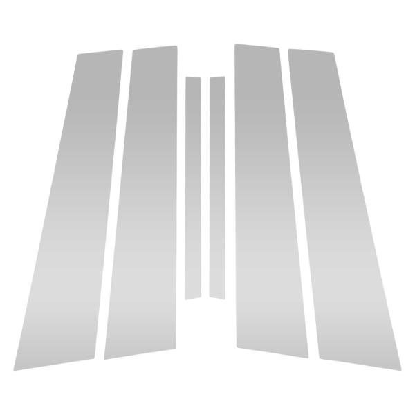 商品名: VekAuto 6個 フロント リア 左右 車 ドア ピラー ウィンドウ トリム 日産 アルティマ 2019-2023 用 傷防止 ステッカー ピラー ポスト カバー クローム シルバートーン VekAuto 6 Pcs Fron...