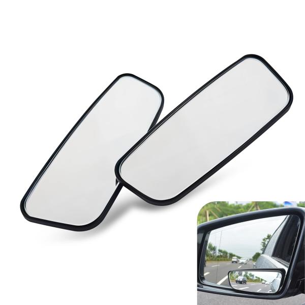 商品名:  Zeathery 2 PCS Blind Spot Mirror, Rectangular Curved Wide Angle Parking Aid Tool, HD Glass Adjustable Angle Expand...