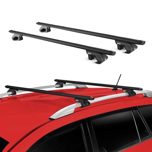 商品名:  OMAC Roof Rack Cross Bars for GMC Terrain 2025 Lockable 198Lbs Aluminium Black 2Pcs fits Cargo Carriers Canoe Kaya...