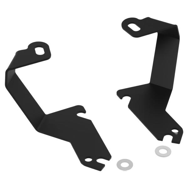 商品名:  Engine Hood Ditch Light Brackets for LED Pod Lights ? Compatible with 1999-2006 Chevrolet Silverado/Tahoe/Suburban...