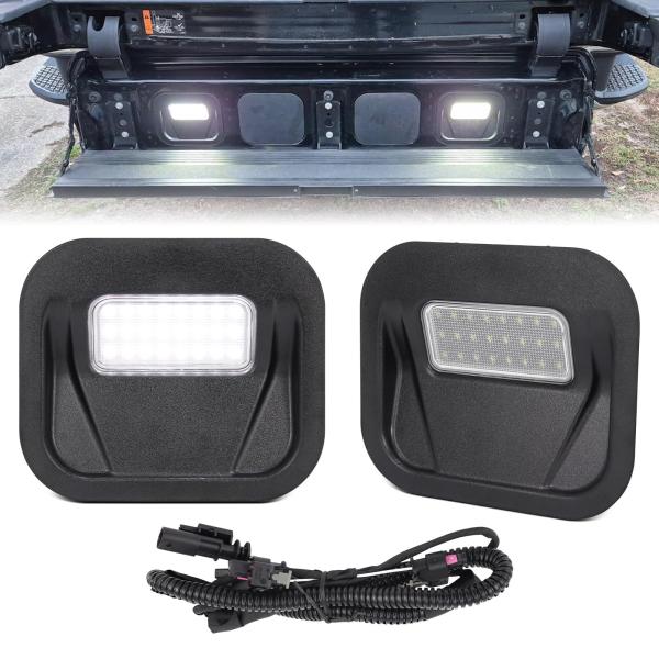 商品名: FetonAuto LED テールゲート ステップ ライト トラック ベッド マルチプロ ランプ 組み立てキット 2020-2025 GMC シエラ シルバラード 1500 2500 3500 HD用、配線ハーネスアクセサリー付き...