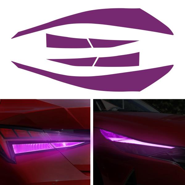 商品名:  TOMALL Headlight Sidemarker Rear Fog Light Vinyl Films Smoke Tint Compatible with Hyundai Elantra 2021-2023 PreCut...