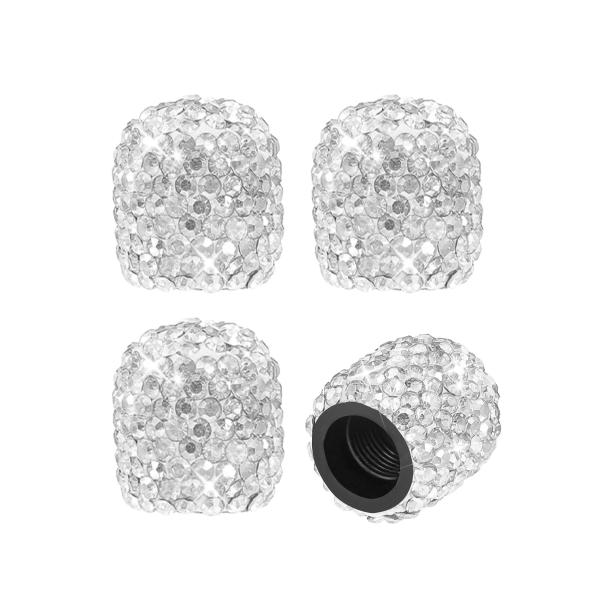 商品名:  Lyxheth 4PCS Bling Crystal Diamond Tire Stem Valve Caps, Tire Valve Stem Covers, Dustproof Car Wheel Tire Valve Ca...