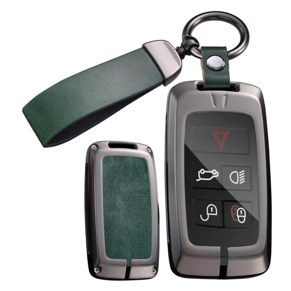 商品名:  ontto Smart Remote Car Key Skin Fit for Land Rover 2018-up Car Accessories Metal and Leather Key Fob Cover Fit for...