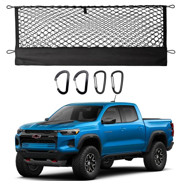 商品名:  JJMY Envelope Style Truck Cargo Net Compatible with Chevy Colorado &amp; GMC Canyon 2023 2024 2025 Accessories, He...