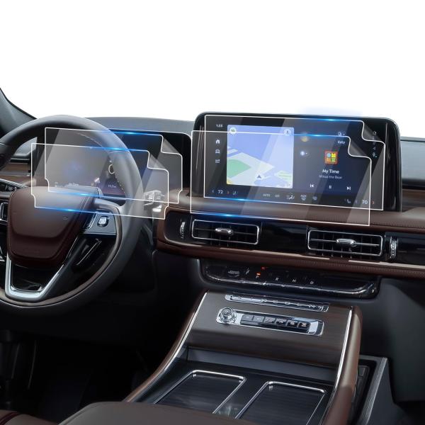 商品名:  For 2027 Lincoln Aviator Screen Protector - (4pcs)2025 Aviator (Premiere/Reserve/Black Label) Navi+Dash Touchscree...