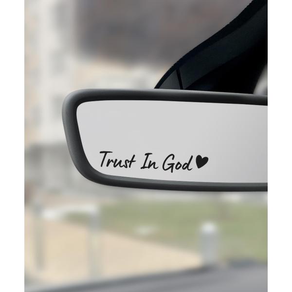 商品名: UNLRAE 4ピース カーステッカー、カーデカール、カーアクセサリー ビニールバックミラーデカール装飾、オートステッカーとデカール、自己肯定デカール、女性用かわいいオートデカール(ブラック、Trust in God) UNLRA...