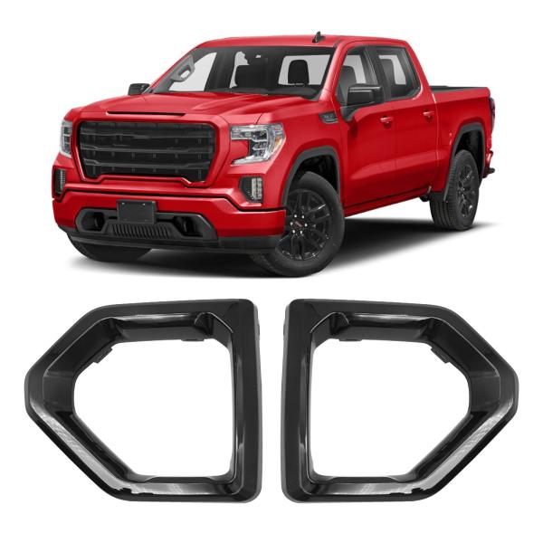 商品名: Aynaxcol 84176753 1ペア フロントフォグライトベゼルカバー エクステリアトリム、GMC Sierra 1500 2019-2021の交換用、GMC Sierra 1500 Denali 2019-2021の交換用...