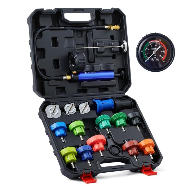 商品名:  Orion Motor Tech Coolant Pressure Tester Kit, 19pc Radiator Pressure Tester Kit with 15 Radiator Adapters &amp; Wr...