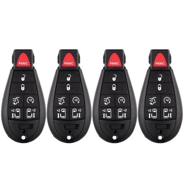 商品名:  ECCPP 4X Key Fob Shell Case IYZC01C,05026197AD,05026197AF,56046708AA,IYZ-C01C,56046708AG 2008-2010 Fit for Chrysle...