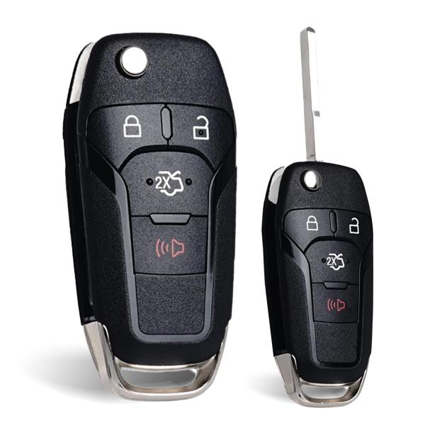 商品名: フリップキーフォブ交換用 Ford Fusion 2013 2014 2015 2016 キーレスエントリーリモコン N5F-A08TAA 164-R7986 5924003 315Mhz 4ボタン BTN Flip Key Fo...