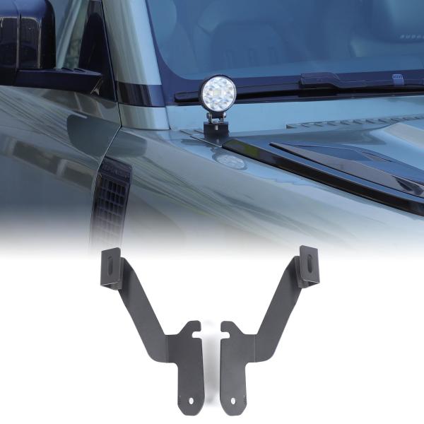 商品名:  Bekantogy 2PCS Hood Light Mount Brackets Compatible with Land Rover Defender 90 110 130 2020-2025 Carbon Steel Exp...