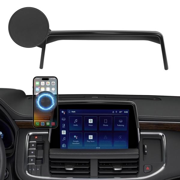 商品名:  Car Phone Holder Fit for Chevy Suburban Tahoe/GMC Yukon 2021-2024 Accessories 10.2-Inch Screen Fixed Clip, Cell Ph...