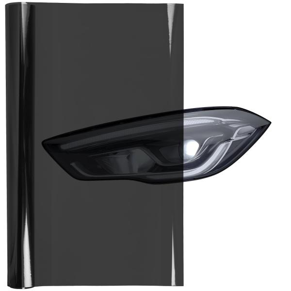 商品名:  Lypumso 16 x 60 Inches Deep Black Headlight Taillight Car Tint Vinyl Film, Self Adhesive Fog Lights Sticker Sheet ...