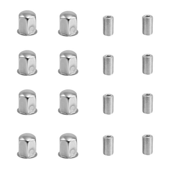 商品名: CXRCY 8個ラグナット アダプター付き 16インチ 8ラグホイールシミュレーター フォード E350/E450 1992-2016/2018-2021用 CXRCY 8Pcs Lug Nuts with Adapter 16"...