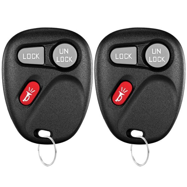 商品名:  2 PCS Key Fob Replacement Fits for 2002 Chevy Avalanche 2001-2002 Suburban Silverado Tahoe S10 Pickup 2002 Cadilla...