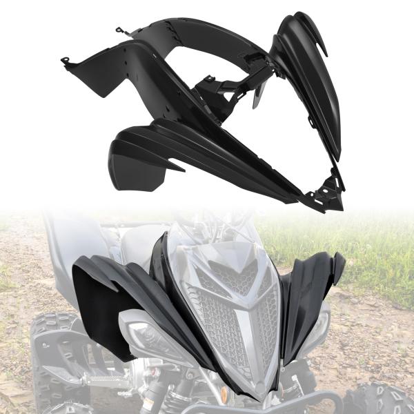 商品名: VEISUTOR フロントフェンダーフレア Raptor 700用 ブラック フロントマッドフラップ マッドガード エクステンション Yamaha Raptor 700 700R 2013-2025用 アクセサリー VEISUTO...