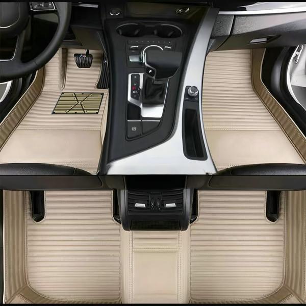 商品名:  Custom Making Leather Floor mats for Cars，Waterproof ，Non-Slip， Full Coverage car mats，car Floor mats All Weather，...