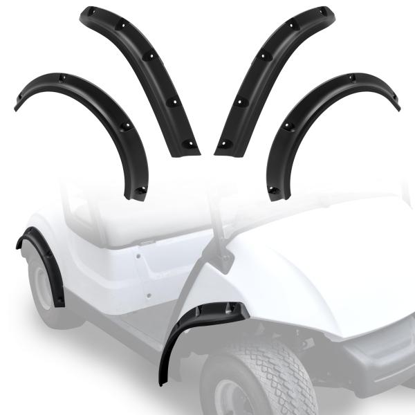 商品名: POKIAUTO フロント&amp;リアフェンダーフレア マッドフラップ マッドガード ヤマハゴルフカートG29アクセサリー対応 POKIAUTO Fender Flares For Yamaha Drive2 G29 2017-...