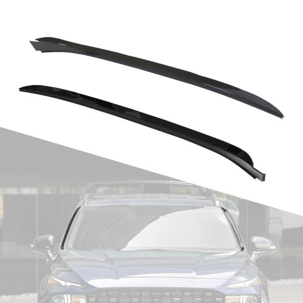 商品名: XQSMWF フロントピラーモールディング フロントドライバー 左側と助手席右側 ヒュンダイサンタフェ 2019-2023# 86130S1000 86140S1000と互換性あり XQSMWF 2Pcs Windshield P...