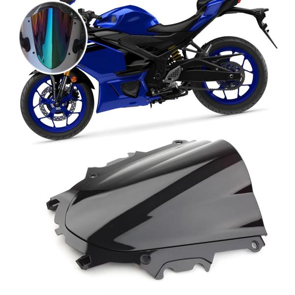 商品名:  PEDAPENG For YZF-R3 R25 2025 Motorcycle Windshield deflector front windshield instrument panel sun visor yzf r25 r...