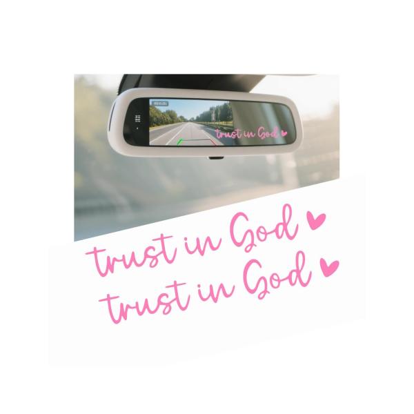 商品名: Norkmdi Trust in Godカーバックミラーデカール、2個ビニールイエス自己肯定車両リアビューミラーステッカー、信仰オートウィンドウ装飾アクセサリー、トラックSUVセダン用ユニバーサル(ピンク) Norkmdi Tru...