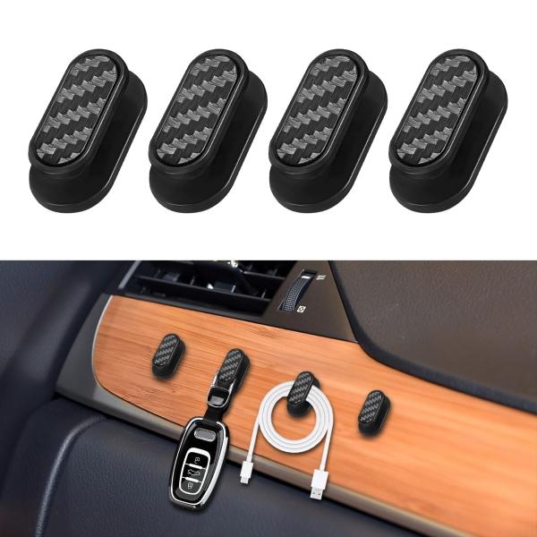 商品名:  HQRNYP 4PCS Car Mini Hooks, Hooks for Car, Strong Self-Adhesive Backseat Hangers, Universal Vehicle Interior Acces...