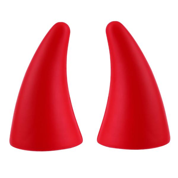 商品名: Hemobllo デビルホーンステッカー2枚 車用伸縮性 バンパー 衝突装置 耐候性 車両装飾 簡単剥がせる ユニークなカーアクセサリー トラック オートバイ用 Hemobllo 2Pcs Devil Horns Stickers...