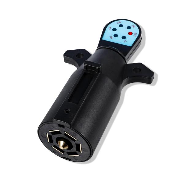 商品名:  Rebvugr Trailer Light Tester, 7 Pin Flat Trailer Connector, 7 Way Trailer Plug Testerfor Diagnosing and Fixing Tra...