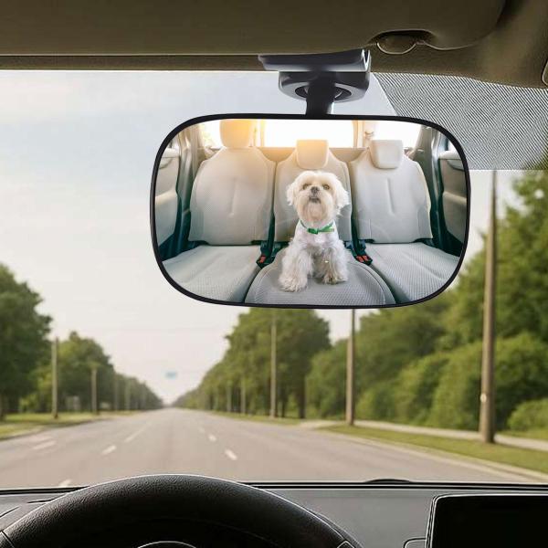 商品名:  GAOLAOSY Automotive Interior Rearview Baby Mirror, 3.5" X 2.2" Universal Small Wide Angle Convex Clip-on Mirror, A...