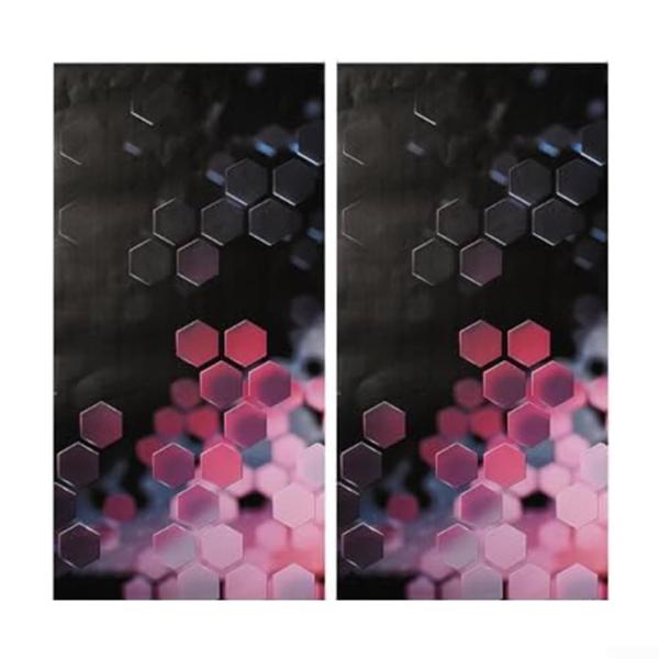 商品名:  Startbuymore Automotive B Pillar Sticker Hexagon Pattern Design PVC Protective Film Waterproof Scratch Resistant C...