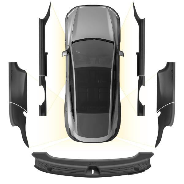 商品名:  3W Tesla Model Y Juniper Door Sill Protector 2025 2026 Front &amp; Rear, Rear Bumper, Trunk Sill Protector, Door E...