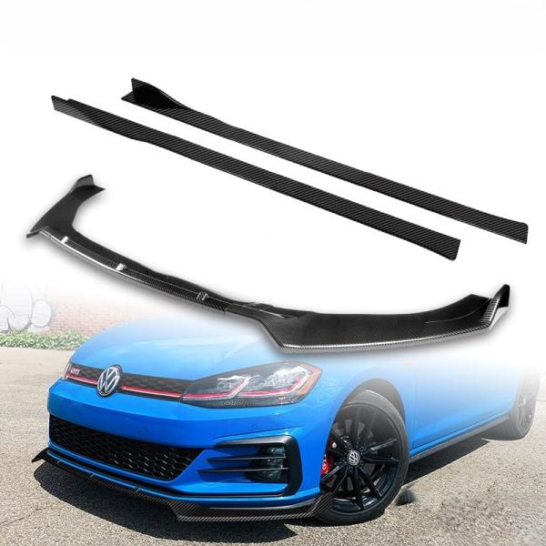商品名:  HK5 9pcs Combo Front Bumper Body Kit Lip + Side Skirt Extensions Diffuser Compatible with 2014-2020 Volkswagen Gol...