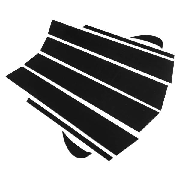 商品名:  SASKATE 8pcs Glossy Black Side Window Pillar Post Trim, Replacement for 2018-2021 Mirror Effect PC Material with P...
