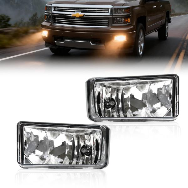 商品名:  Aritoxy Bumper Fog Lights Compatible with 2007-2015 Chevy Silverado Avalanche Suburban GMC Sierra Yukon Driver and...