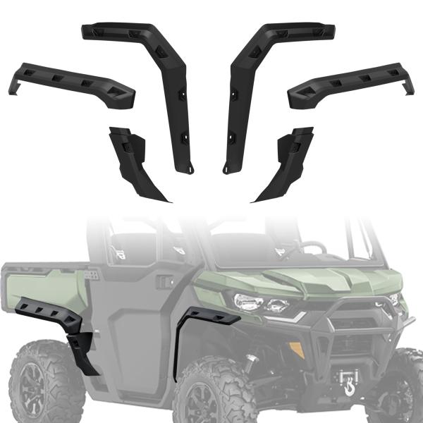 商品名: POKIAUTO スポーツフェンダーフレア Can Am Defender用 フロントリアヘビーデューティー 複合マッドフラップガード Can-Am Defender HD5 HD7 HD8 HD9 HD10 MAX 2016-2...