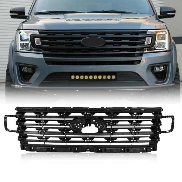 商品名: Partzer フロントハニカムバンパーグリルグリル 2018-2021 フォード エクスペディション アクション クラッシュグリル マウントパネル対応 FO1200618 JL1Z8A284ABの交換用 Partzer Fron...