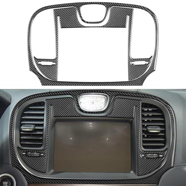 商品名: NVCNX リアルプレミアムカーボンファイバー クライスラー300アクセサリー用 2015-2023 2016 2017 2018 2019 2020 2021 2022 S/C/リミテッド/ツーリング カーダッシュナビゲーション...