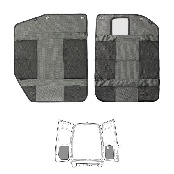 商品名: VANNCAMP リアドアパネル (ペア) 2019-2025 メルセデスベンツスプリンターVS30用、リアドア収納パネル、下部。 VANNCAMP Rear Door Panels(Pair) for 2019-2026 Mer...