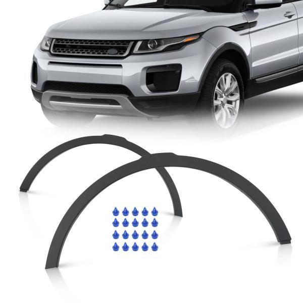 商品名:  Partzer Pair Front Fender Wheel Arch Molding Compatible with 2012-2017 Range Rover Evoque W/O Hole, Replacement fo...