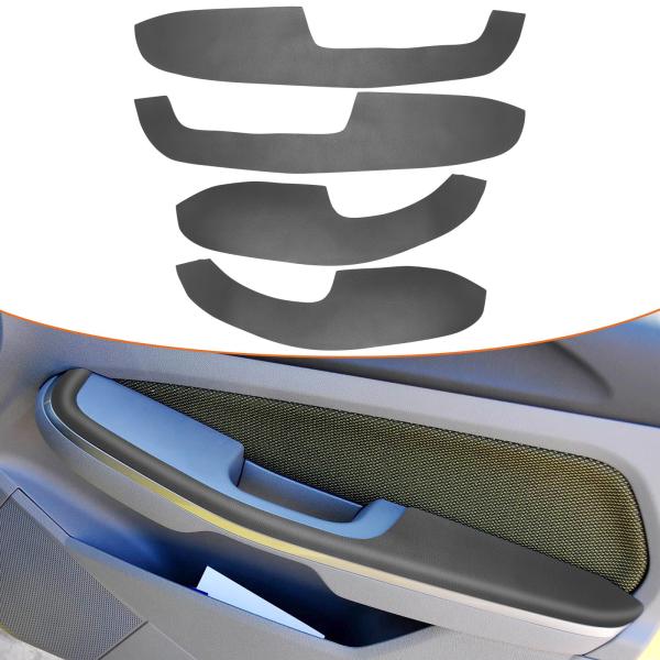 商品名: RUIANTE ドアパネル アームレストインサートカバー レザートリム 交換用 フォーカス 2009-2014 アクセサリー対応 (ブラック) RUIANTE 4pcs Door Panel Armrest Inserts Cov...