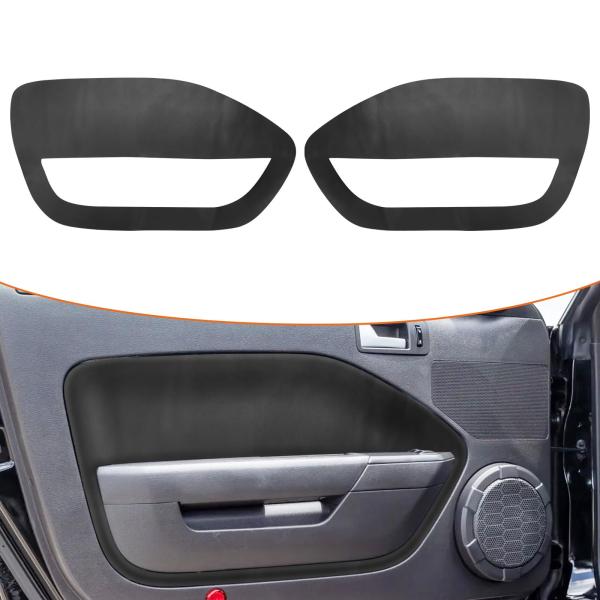 商品名: RUIANTE フロントドアパネルカバートリム 交換用 2個 Mustang 2005-2009 カーインテリアアクセサリー (ブラック) RUIANTE 2pcs Front Door Panel Cover Trim Repl...