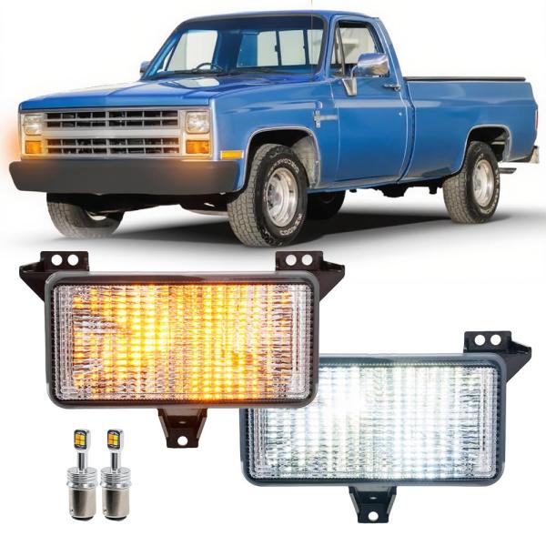 商品名:  NJSBYL OE-Style LED Front Turn Signal Light for 1983-1986 C10 K10 C20 K20 C30 K30 C1500 K1500 C2500 K2500 Trucks W...