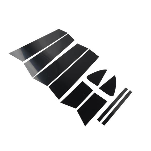 商品名:  SIKUAI Side Window Cover Exterior Door Pillar Posts Window Moldings Trim 10 Pcs For Mazda Atenza 13-19 Pc Glossy B...