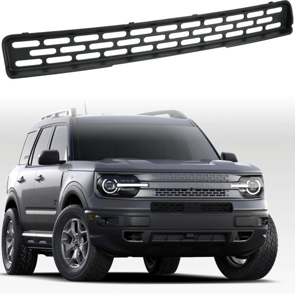 商品名: POKIAUTO ブラックフロントグリルインサートメッシュグリルトリムカバー フォードブロンコスポーツ2021 2022 2023アクセサリー用 POKIAUTO Front Bumper Lower Grille Insert ...