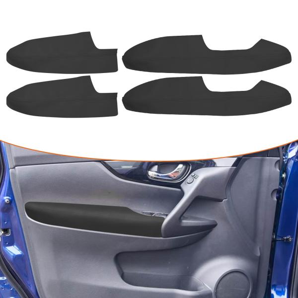 商品名: RUIANTE ドアパネル アームレストインサートカバー レザートリム 交換用 Rogue 第2世代 2014-2020 アクセサリー対応 (ブラック) RUIANTE 4pcs Door Panel Armrest Insert...