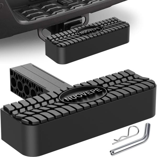 商品名:  NUOVEPE Hitch Step for 2 inch Receiver, Rear Bumper Guard Protector, Anti Slip, with Reflective Stickers and Pin L...