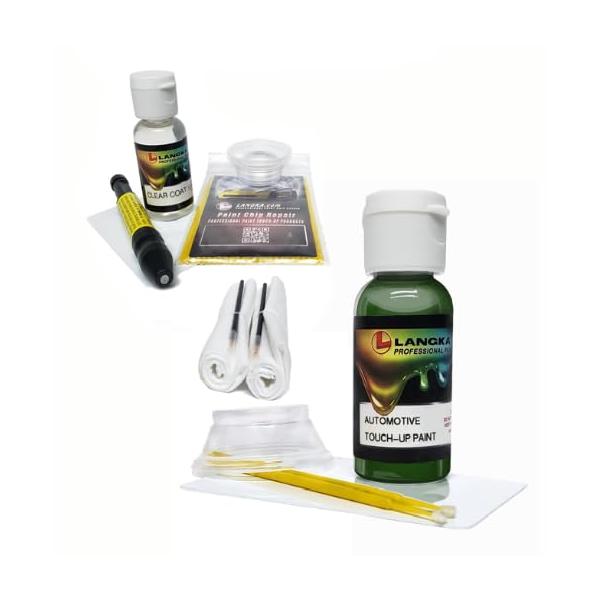 商品名:  Langka Accessory Bundle and 1oz Touch-Up Paint Compatible with 2012, GMC, Sierra, 9V5/WA9015/WA7156, Dark Greenブラン...