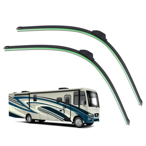 商品名:  RV 2-Pack 32" + 32" Class-A OEM Heavy Duty Replacement All-Weather Steel Windshield Wipers for J/U Hook Armsブランド: ...